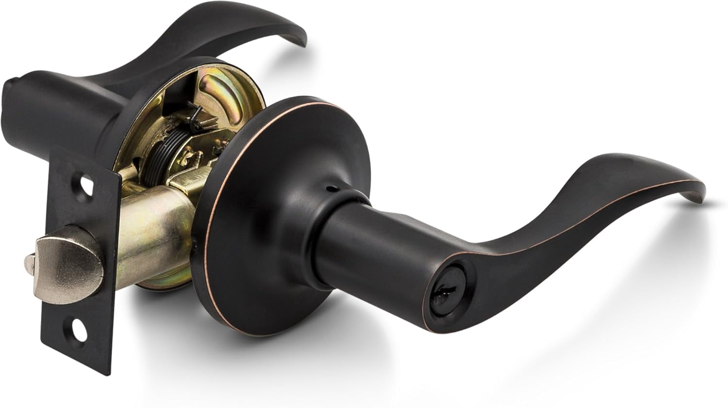 Entrance Lever Door Handle [Lock with Two ] for Office or Front Door ...