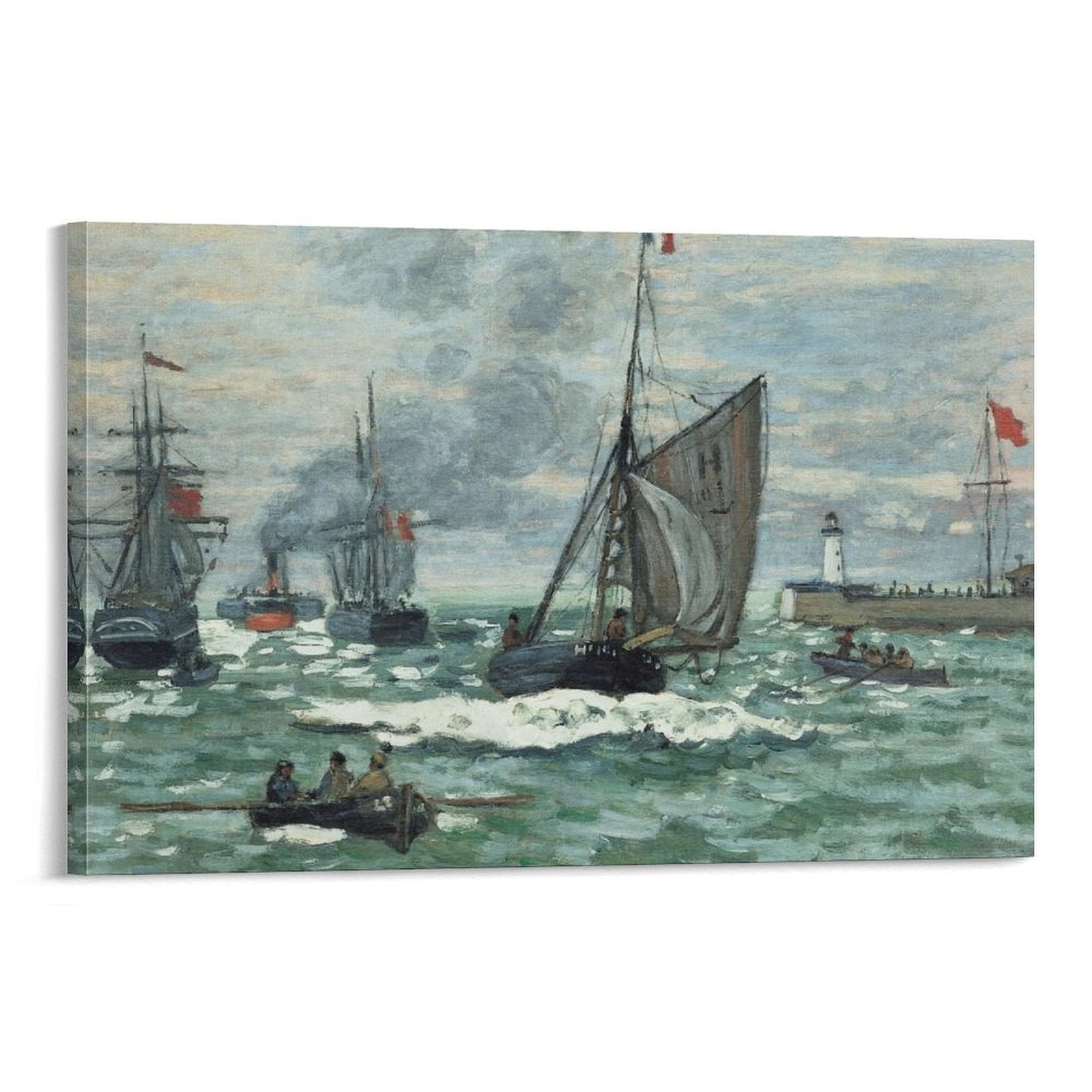 Entrance to The Port of Honfleur By Claude Monet Poster Posters Art ...
