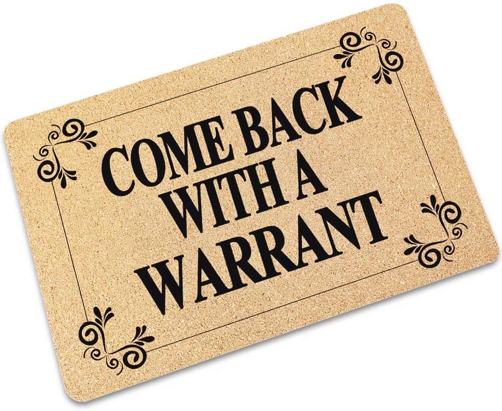 Entrance Rug Come Back with A Warrant Door Mat Home Front Entry Garage ...