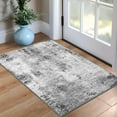 Entrance Rugs Indoor 2x3 Grey Entry Rug Washable Abstract Small Area ...