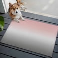 Entrance Runner Rug 2'x3',Gradient Pink Grey,Non-slip Doormat for ...