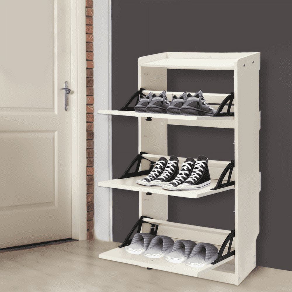 Entrance Shoe Organizer Porch Storage Ultra-Thin Tipping Bucket Shoe ...