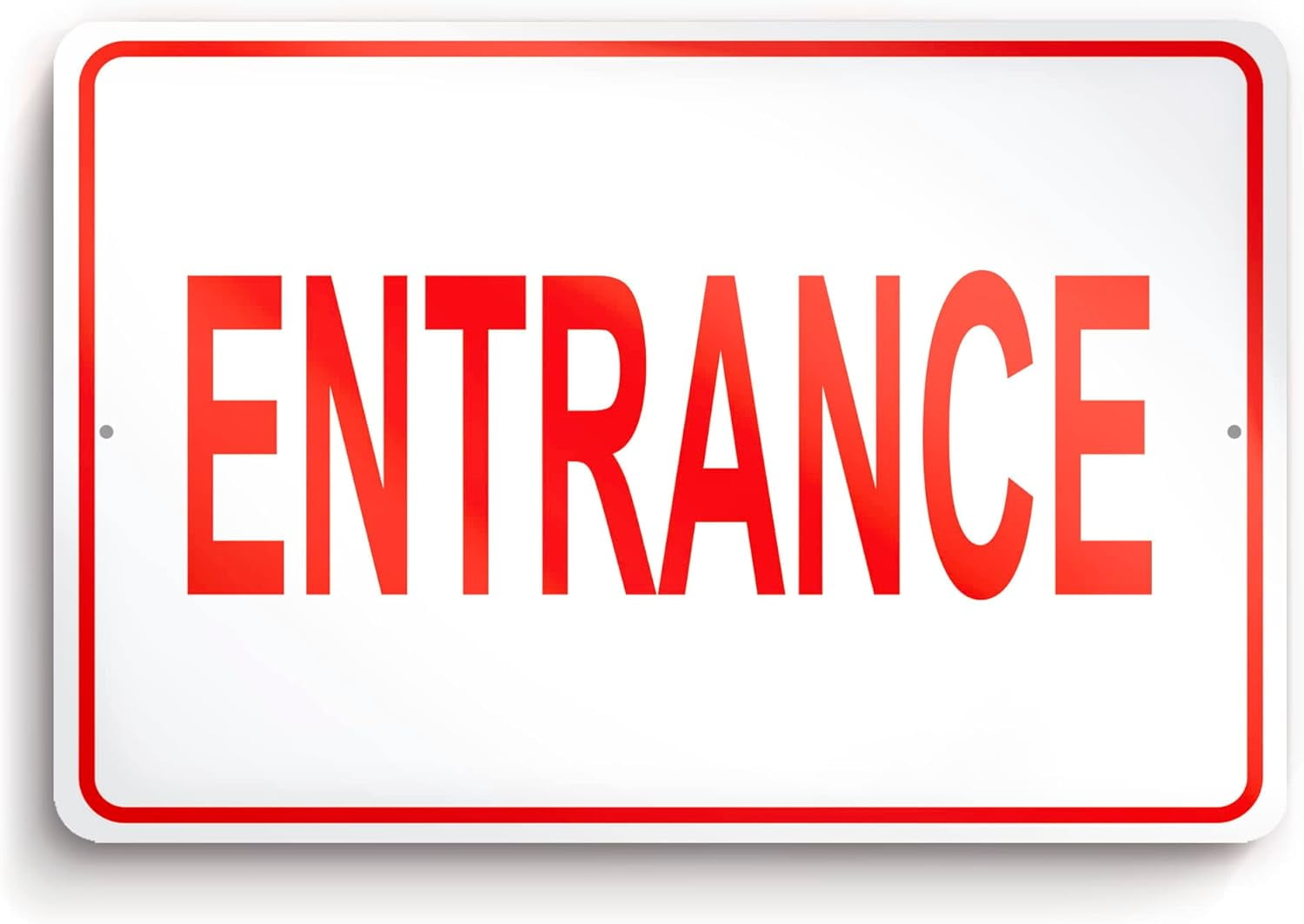 UEJUNBO & Tin 'Enter Here' Sign - Modern Style, 8 x 12 Inch, Wall Mount ...
