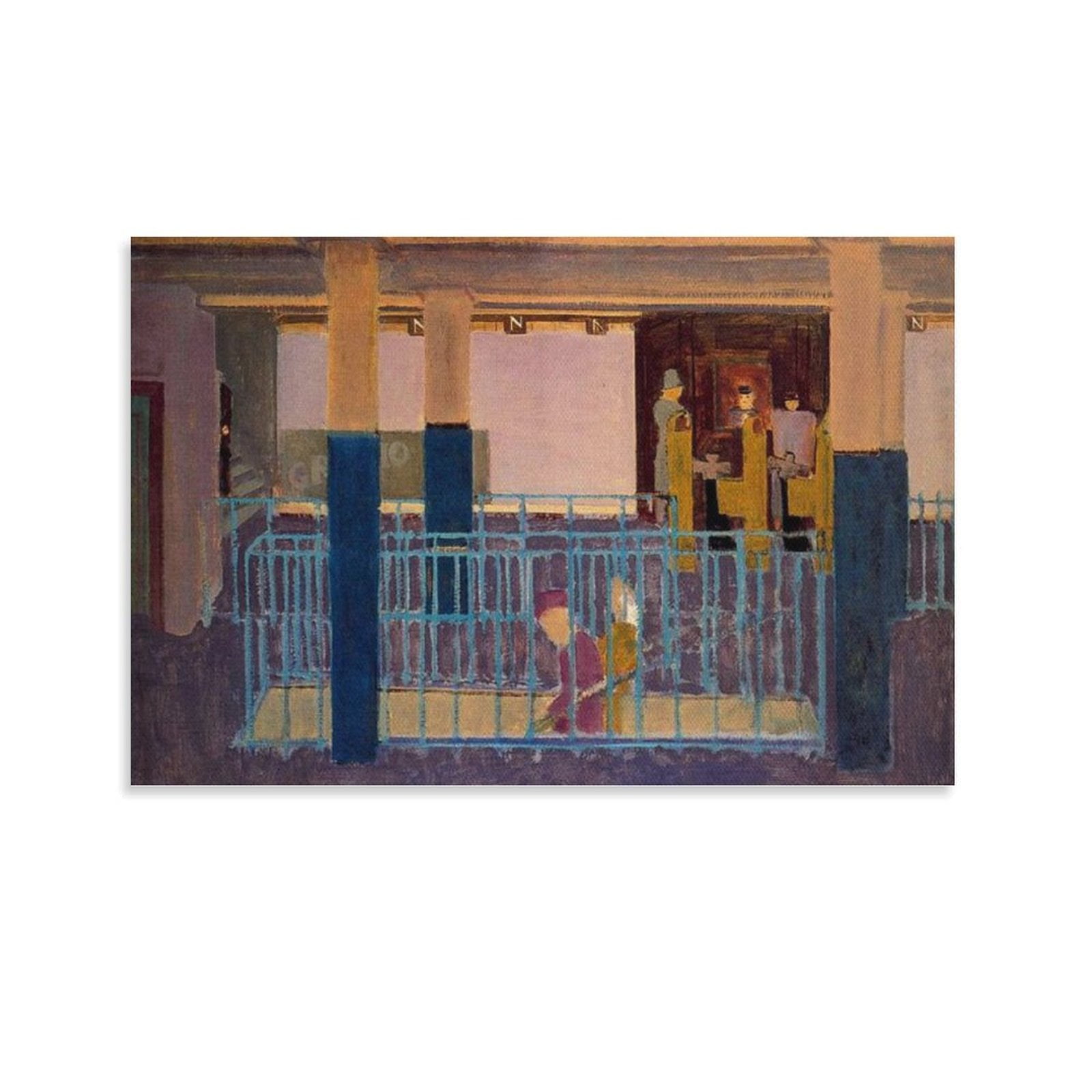 Entrance to Subway 1938 by Mark Rothko Poster Cool Artworks Painting ...