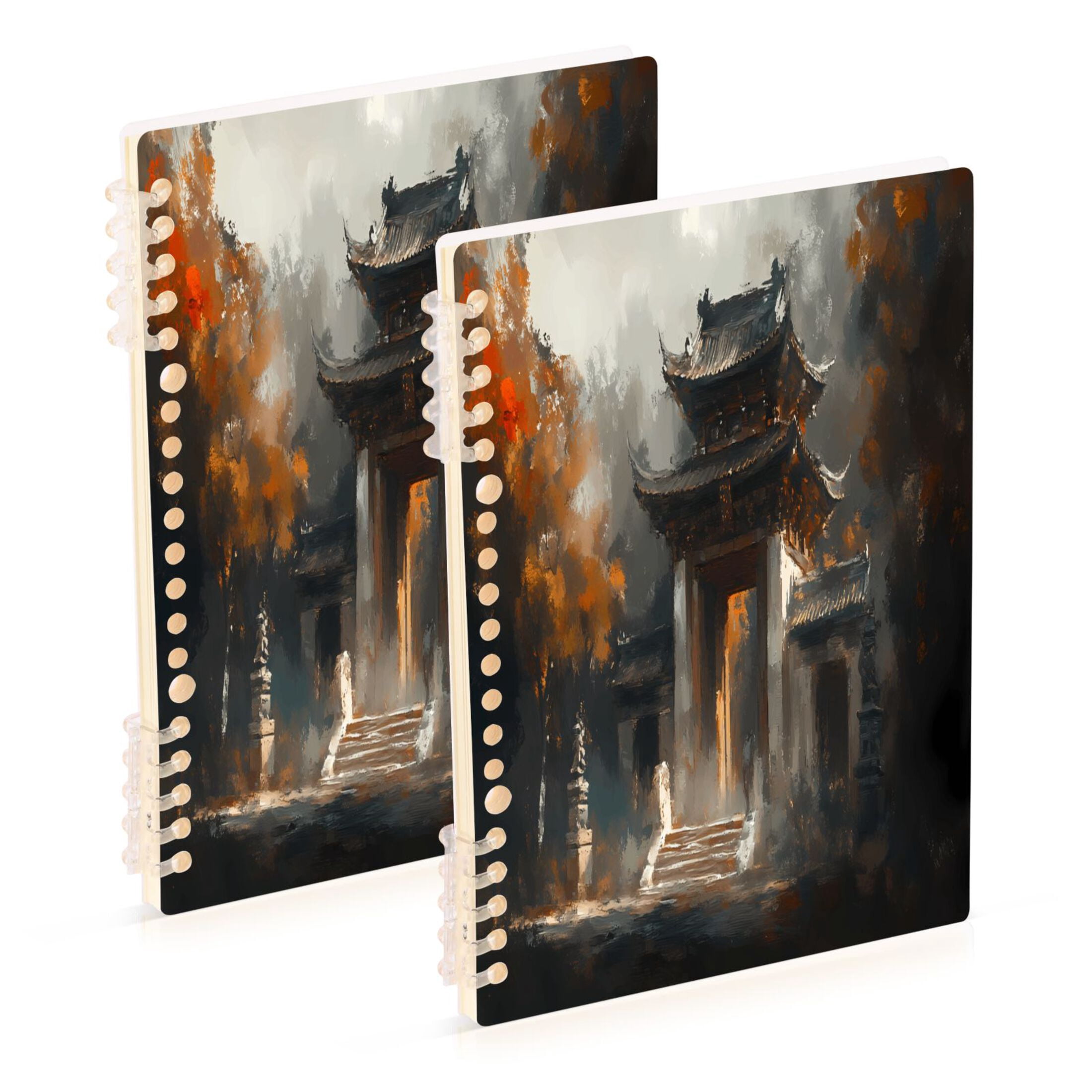 Entrance To Ancient Chinese Temple Notebooks 2 Pcs 1-subject Journal 60 ...