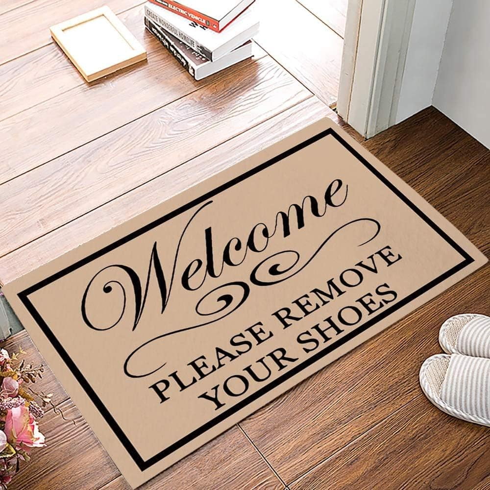 Entrance Way Door Mats Bath Mats Welcome Rugs Welcome Please Remove ...