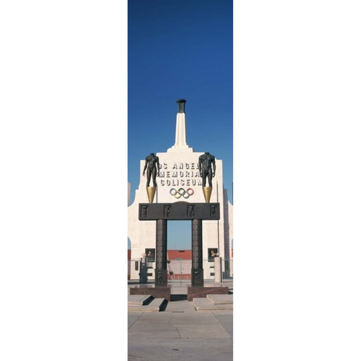 Entrance Of A Stadium Los Angeles Memorial Coliseum Los Angeles