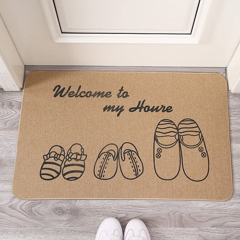 Entrance rubber mat for household use water absorbing and anti slip ...