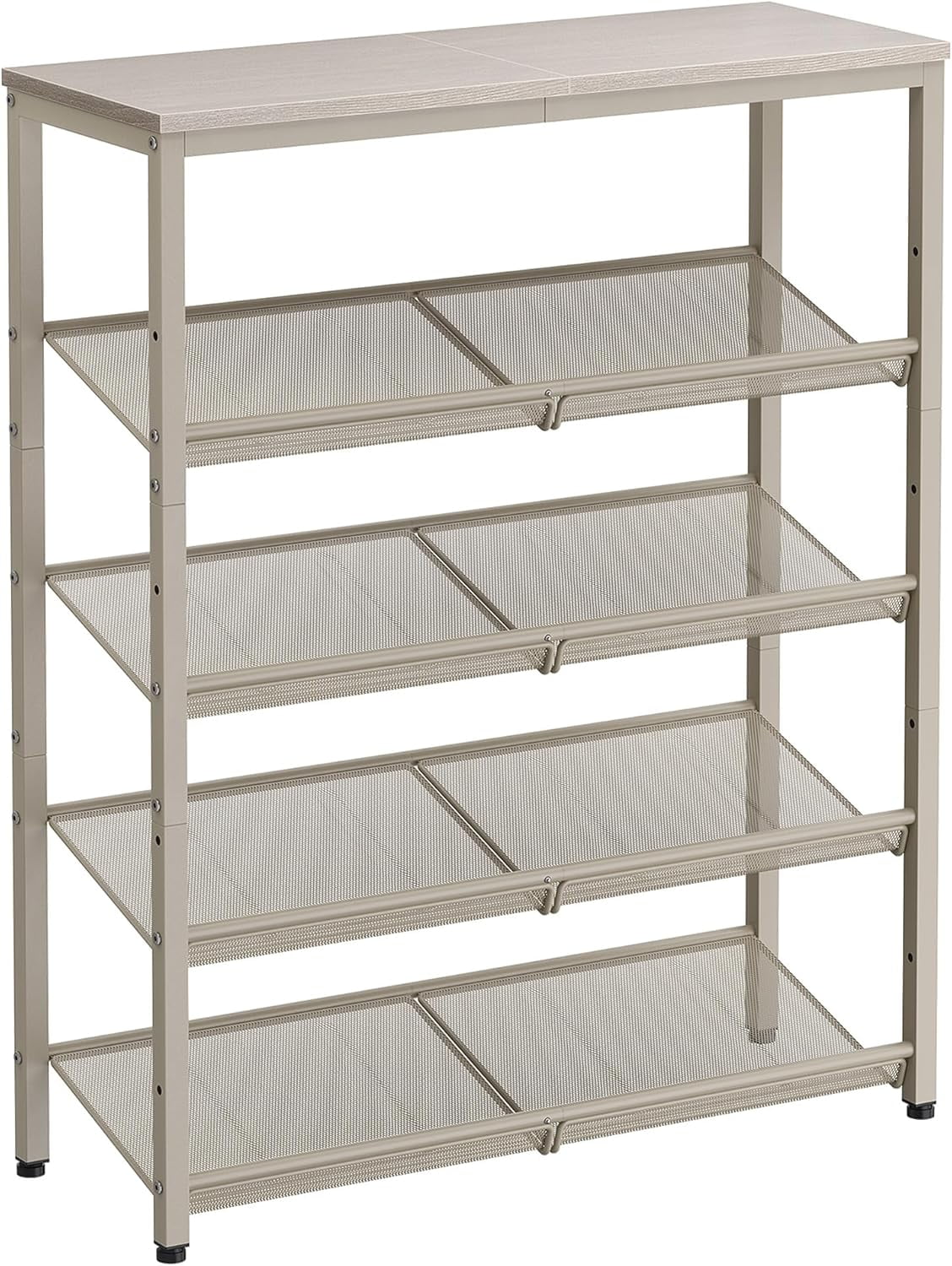 Entrance shoe rack, 5-level shoe rack organizer with storage rack and ...