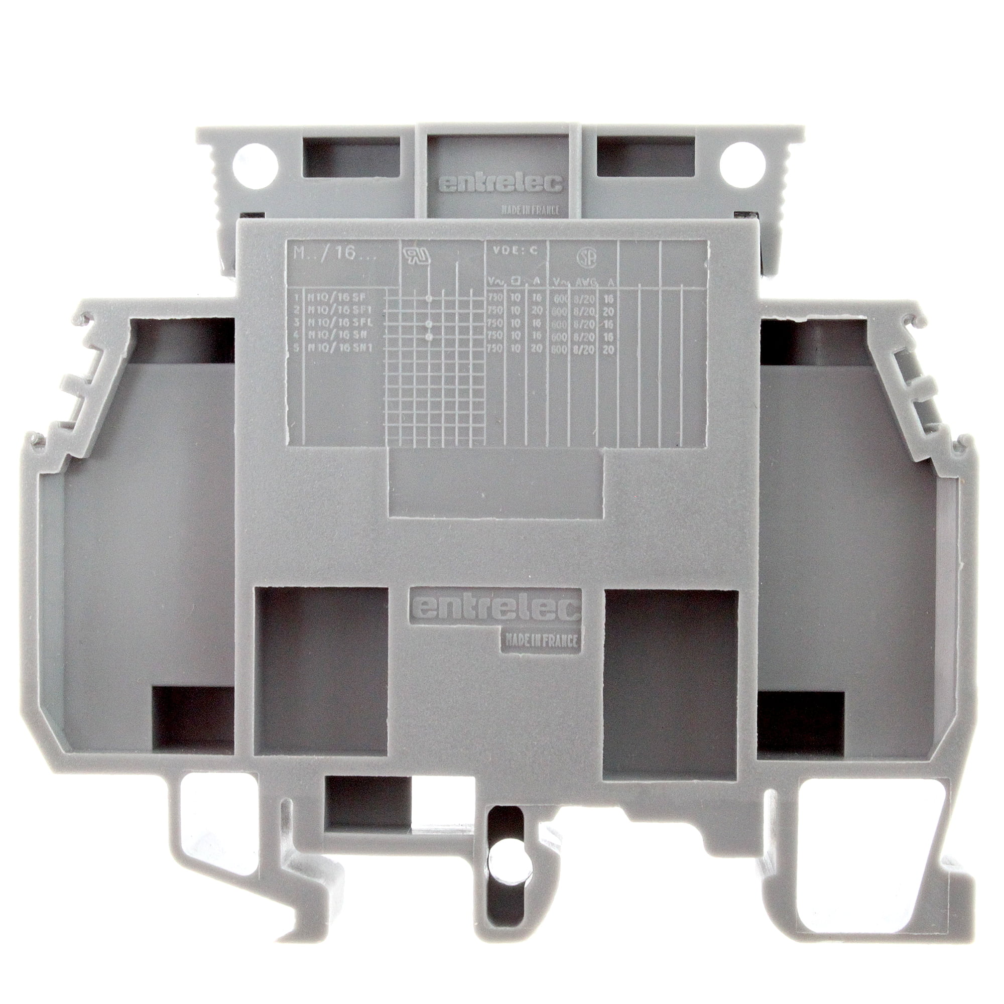 Entrelec M10/16 Terminal Block Fuse Holder 16-Amp, 250-Volt - Walmart.com