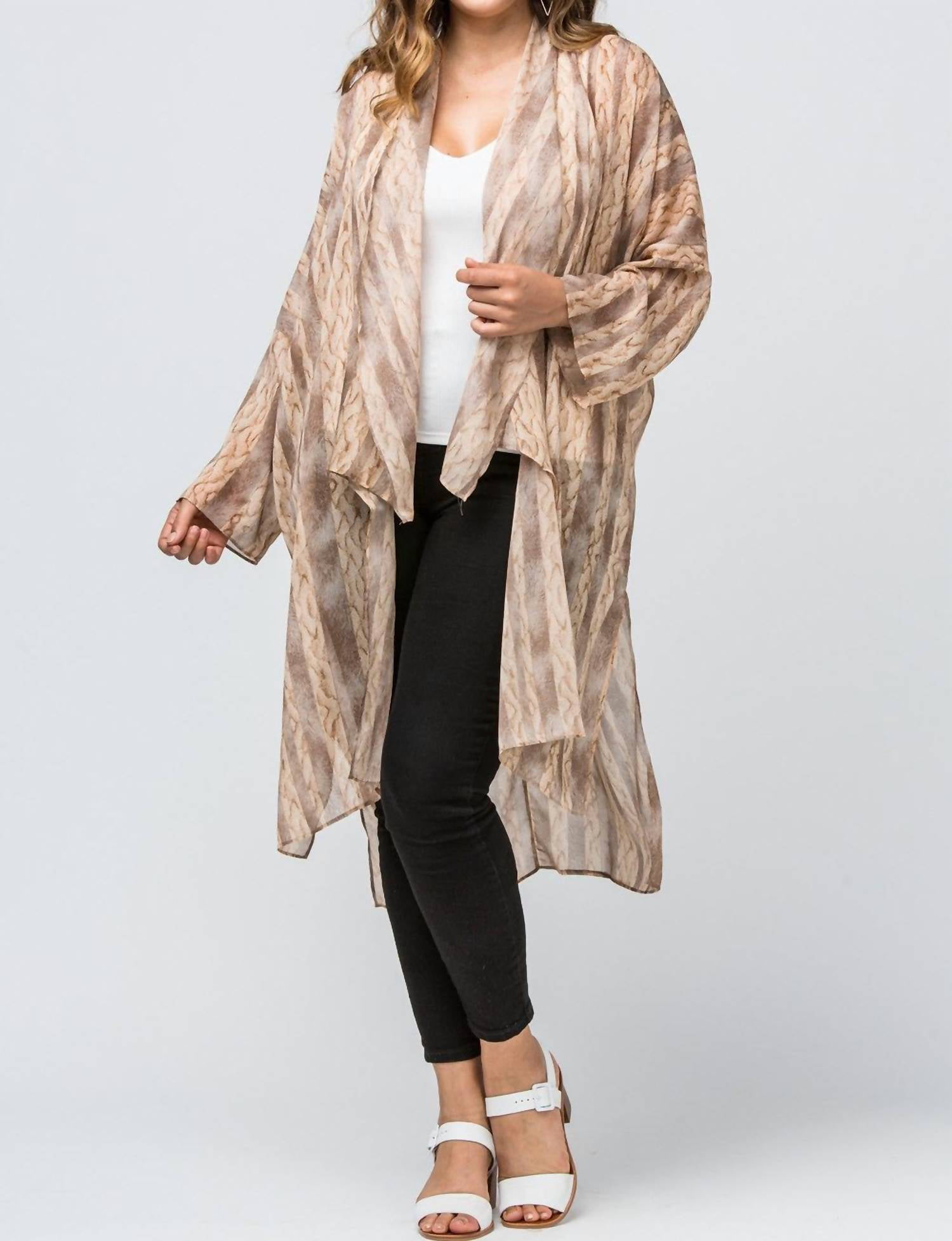 Entro Snake Skin Kimono Duster -Plus - Walmart.com