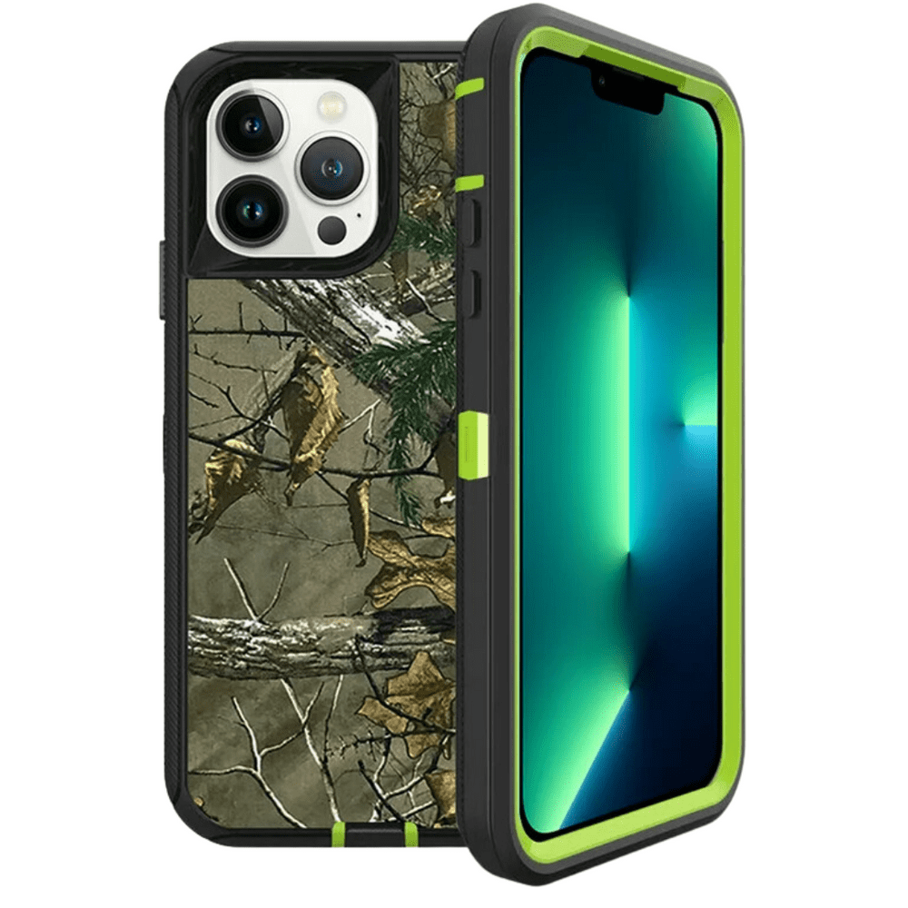 iPhone 12 and 12 Pro Heavy Duty Camo Case, Triple Layer Shockproof ...