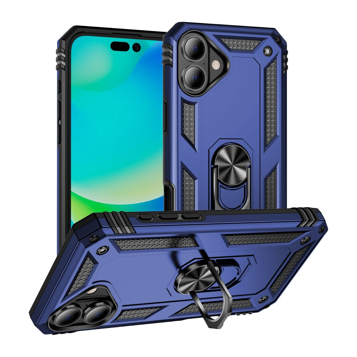 Entronix Case Compatible with iPhone 16 - Dual-Layer Guard Gripstand ...