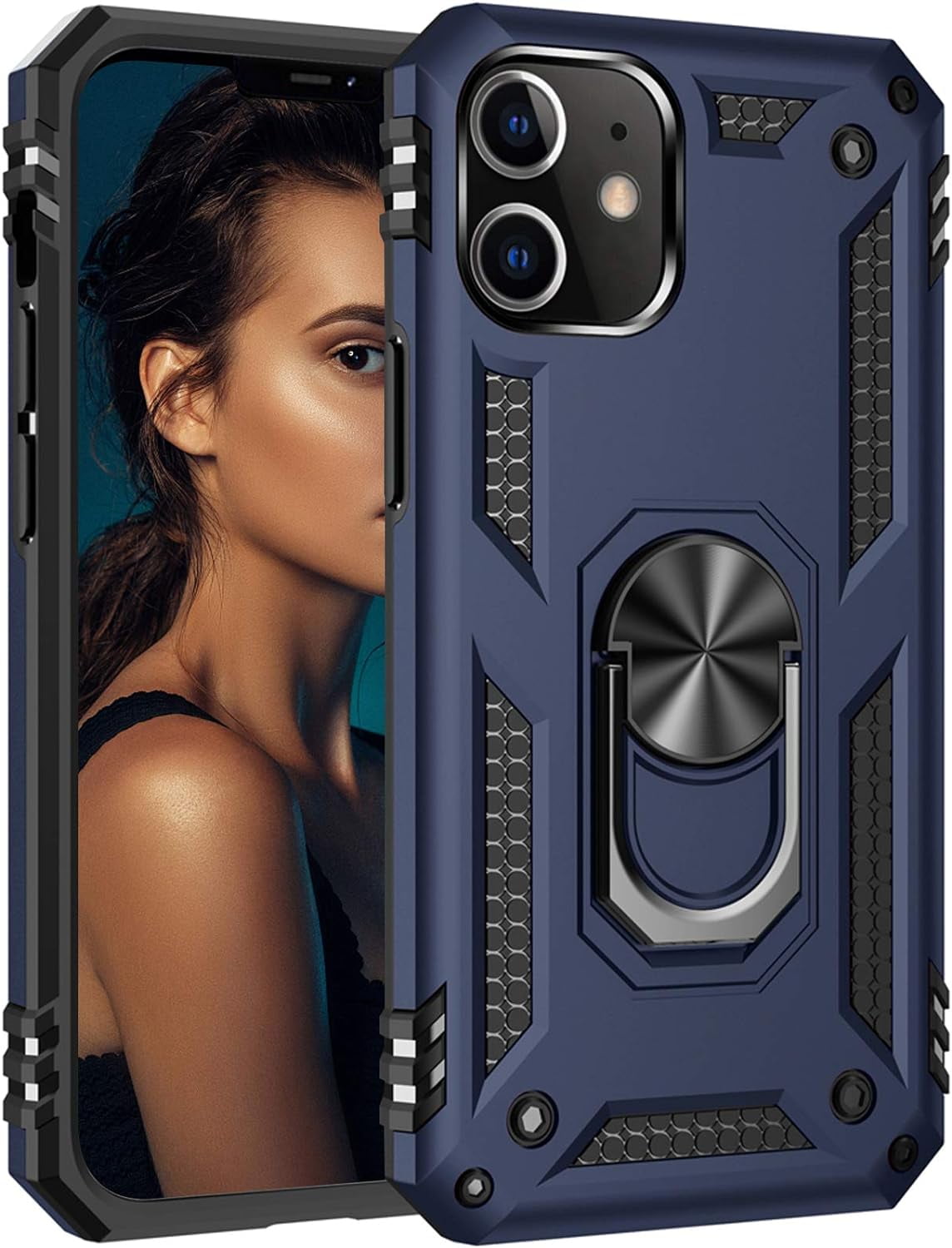 Entronix Case Designed for Apple iPhone 11 Heavy Duty Case with Built-in Kickstand, Dual Layer ...