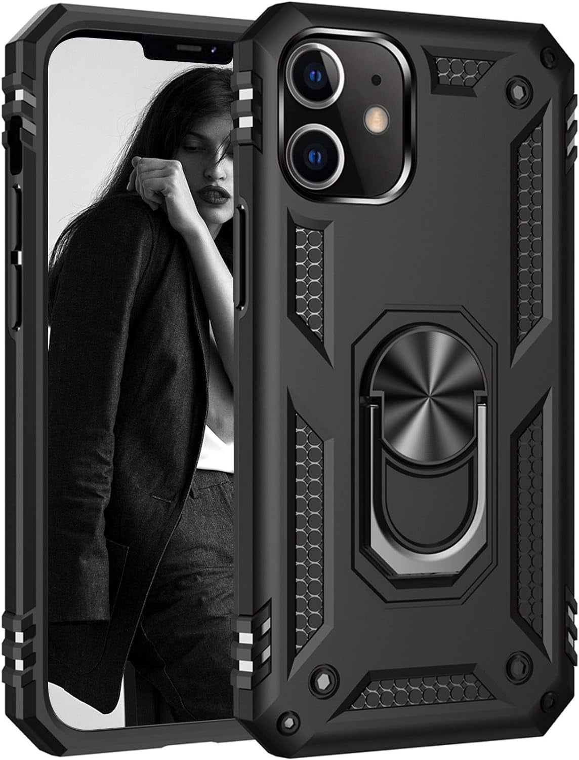 Entronix Case Designed for Apple iPhone 12 Heavy Duty Case with Built ...
