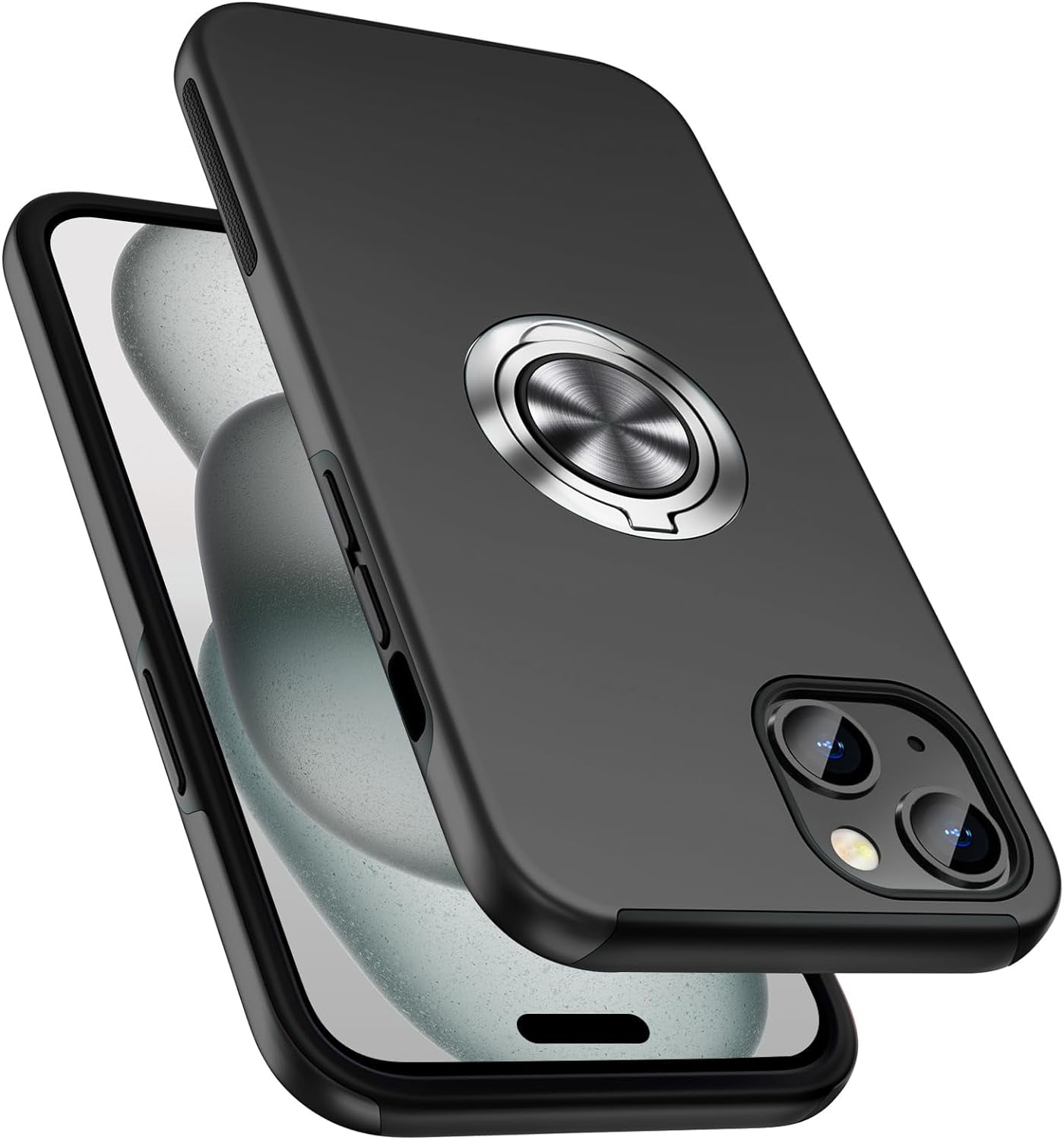 Entronix Kickstand Back Cover Case for Apple iPhone 15, Black - Walmart.com
