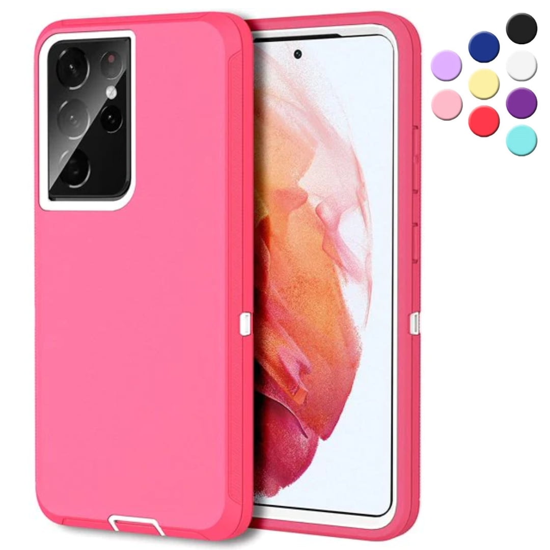 Entronix Samsung Galaxy S21 Ultra Heavy Duty Case, Shockproof, Pink - Walmart.com