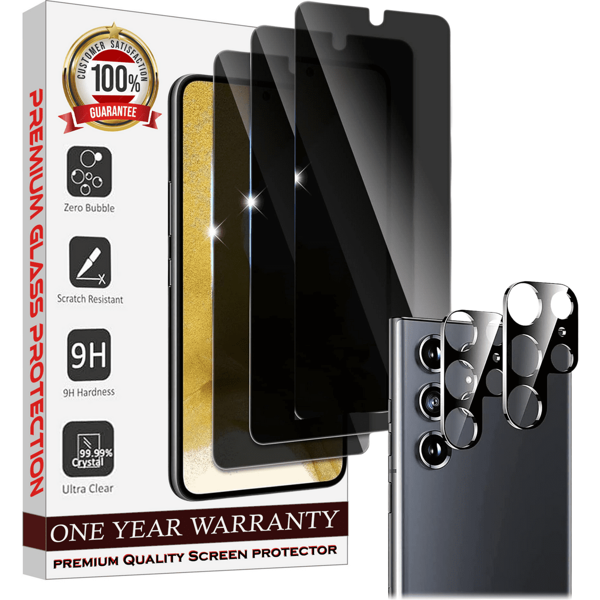 Entronix Case Privacy Screen Protector Compatible with Galaxy S24 Ultra ...