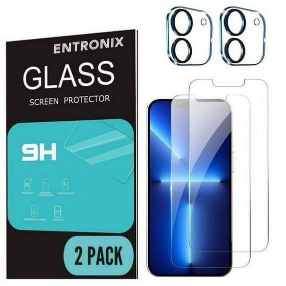 Entronix Clear Tempered Glass Screen Protector for Apple iPhone 13 Mini ...