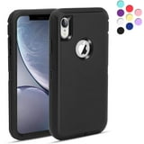 Entronix Heavy Duty Rugged Case for iPhone XR Shockproof Triple Layer ...