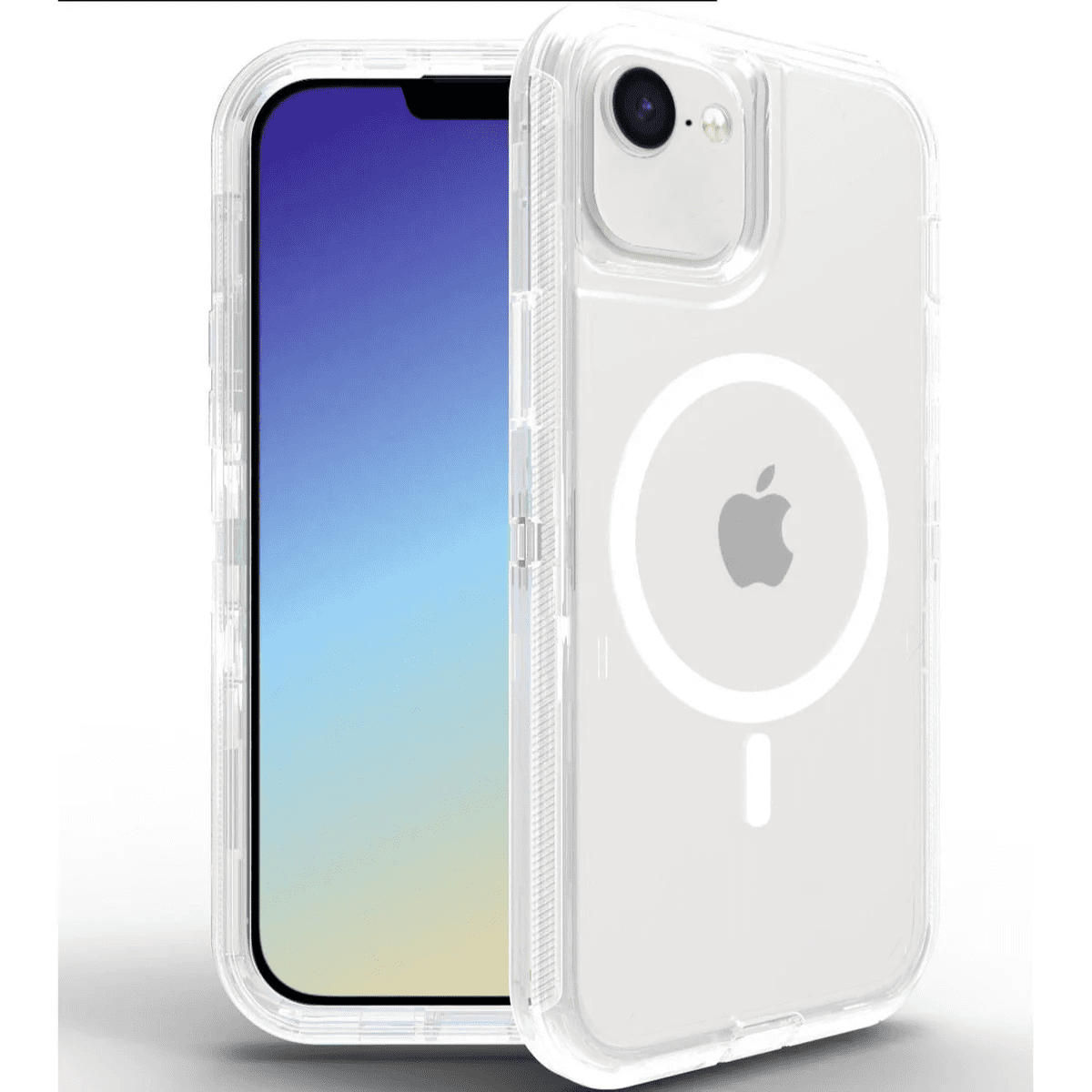 Entronix Magnetic Clear Case for iPhone 16e, Triple Layer Heavy Duty ...