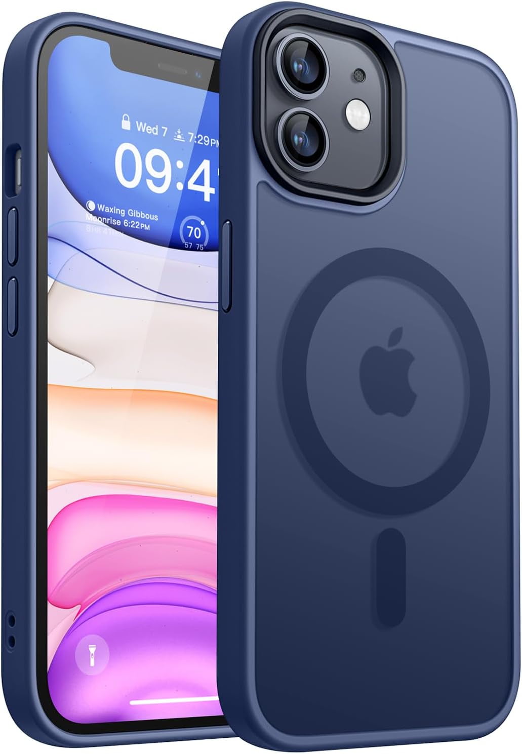 Entronix Magnetic Matte Case for iPhone 11, Silicone, Wireless Charging Compatible - Walmart.com