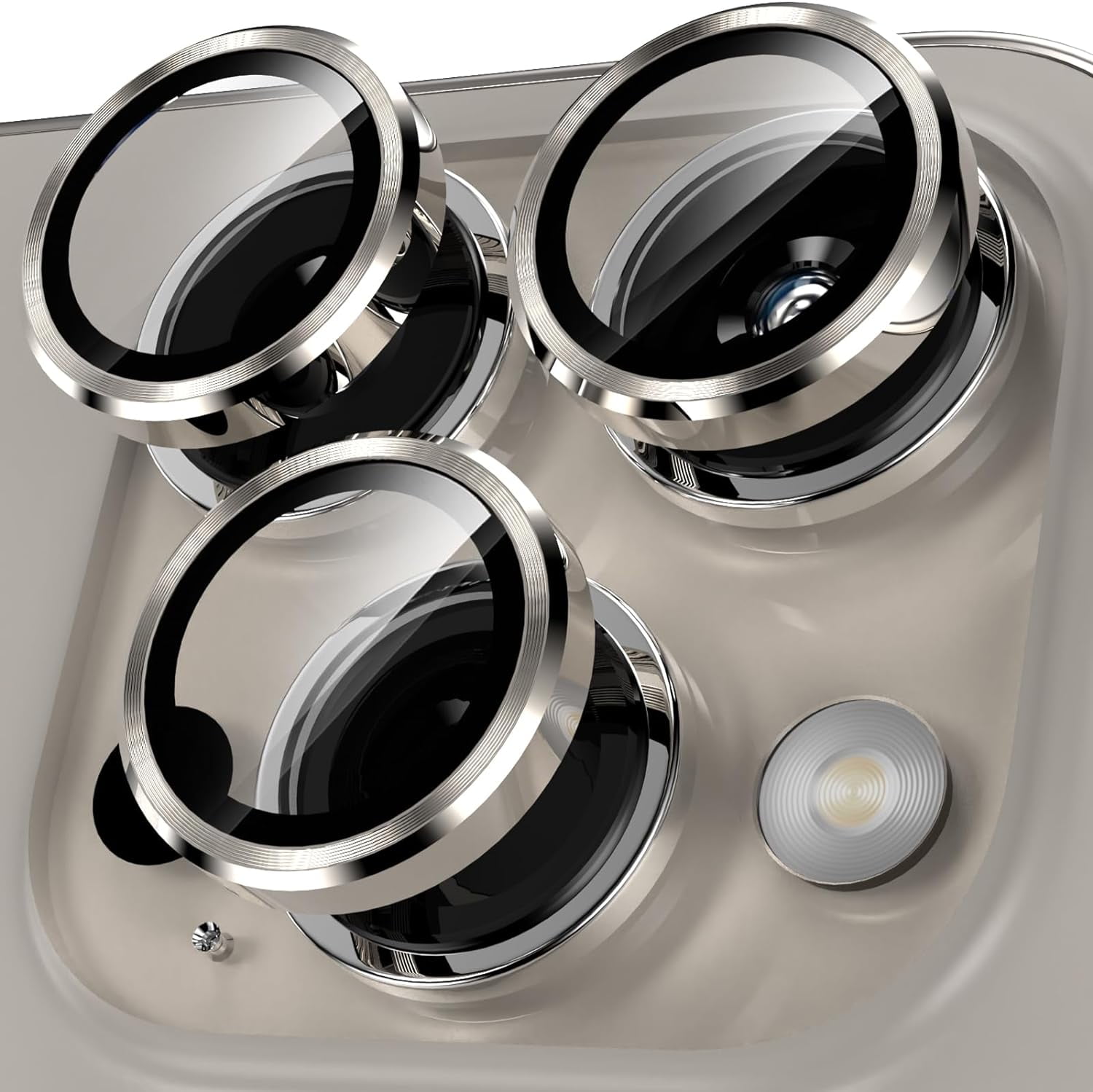 Entronix Metal Camera Lens Cover for iPhone 16 Pro Max, HD Tempered ...