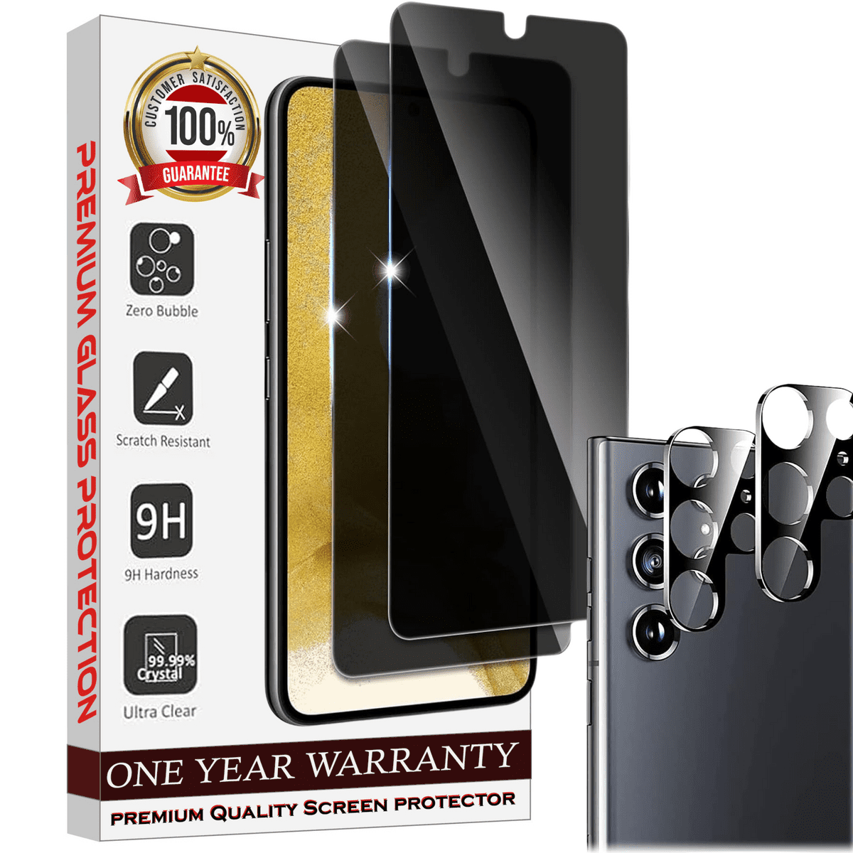 Entronix Privacy Screen Protector for Samsung Galaxy S23 Ultra Privacy ...