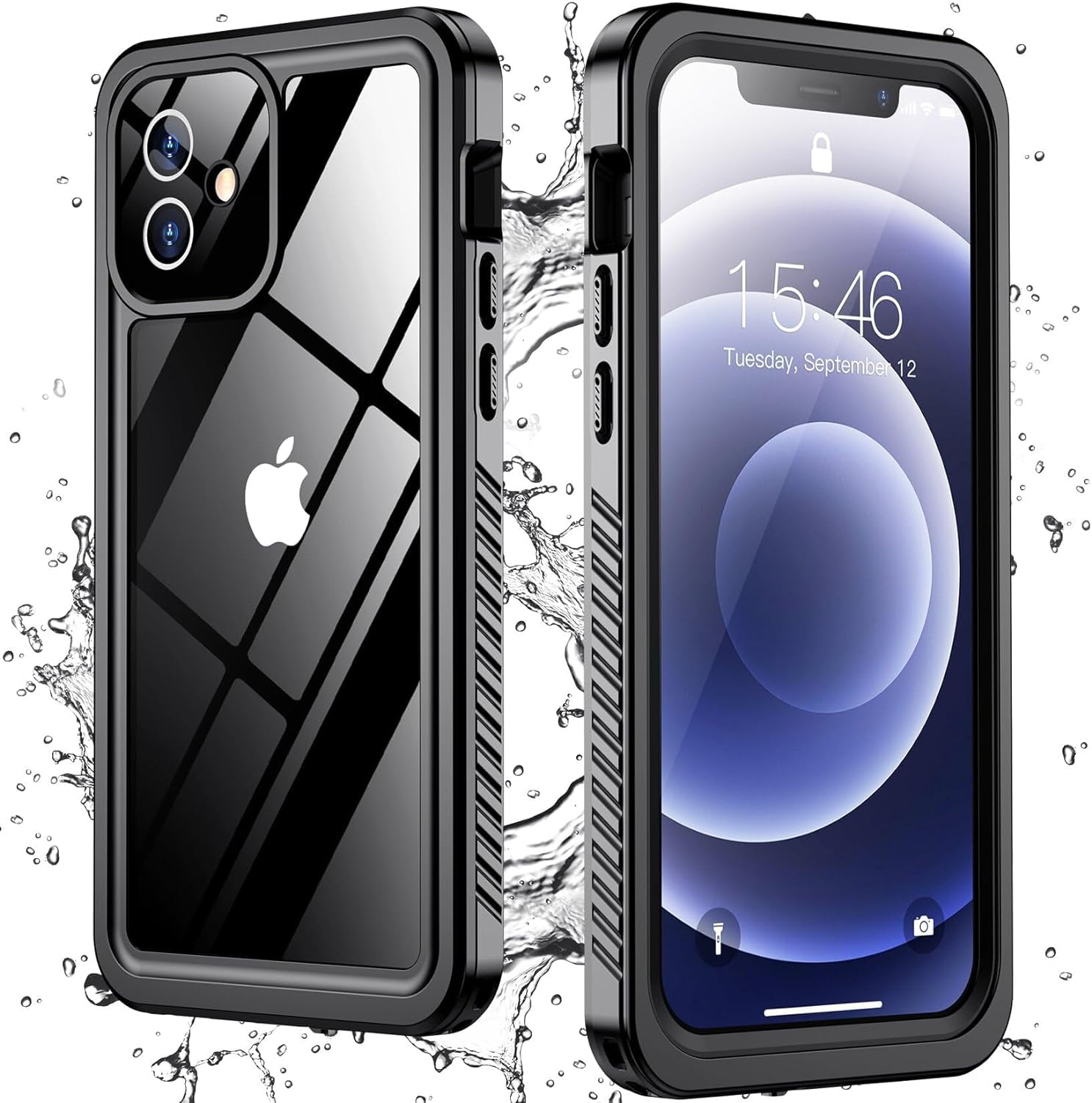 Entronix Waterproof Back Cover Cell Phone Case with Built In Screen ...