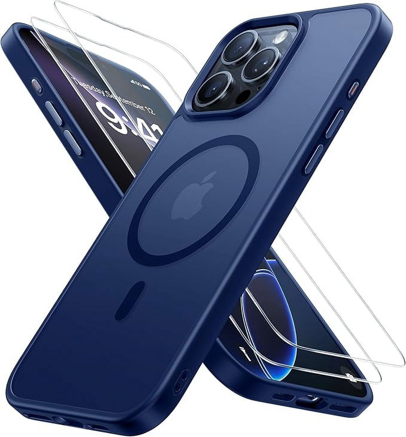 Entronix iPhone 12 Pro Max [Magnetic-Compatible] Clear Case 2 Screen ...