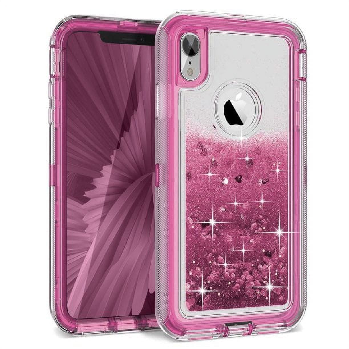 Entronix iPhone Xr Heavy Duty Glitter Case for Girls Women Liquid Bling ...