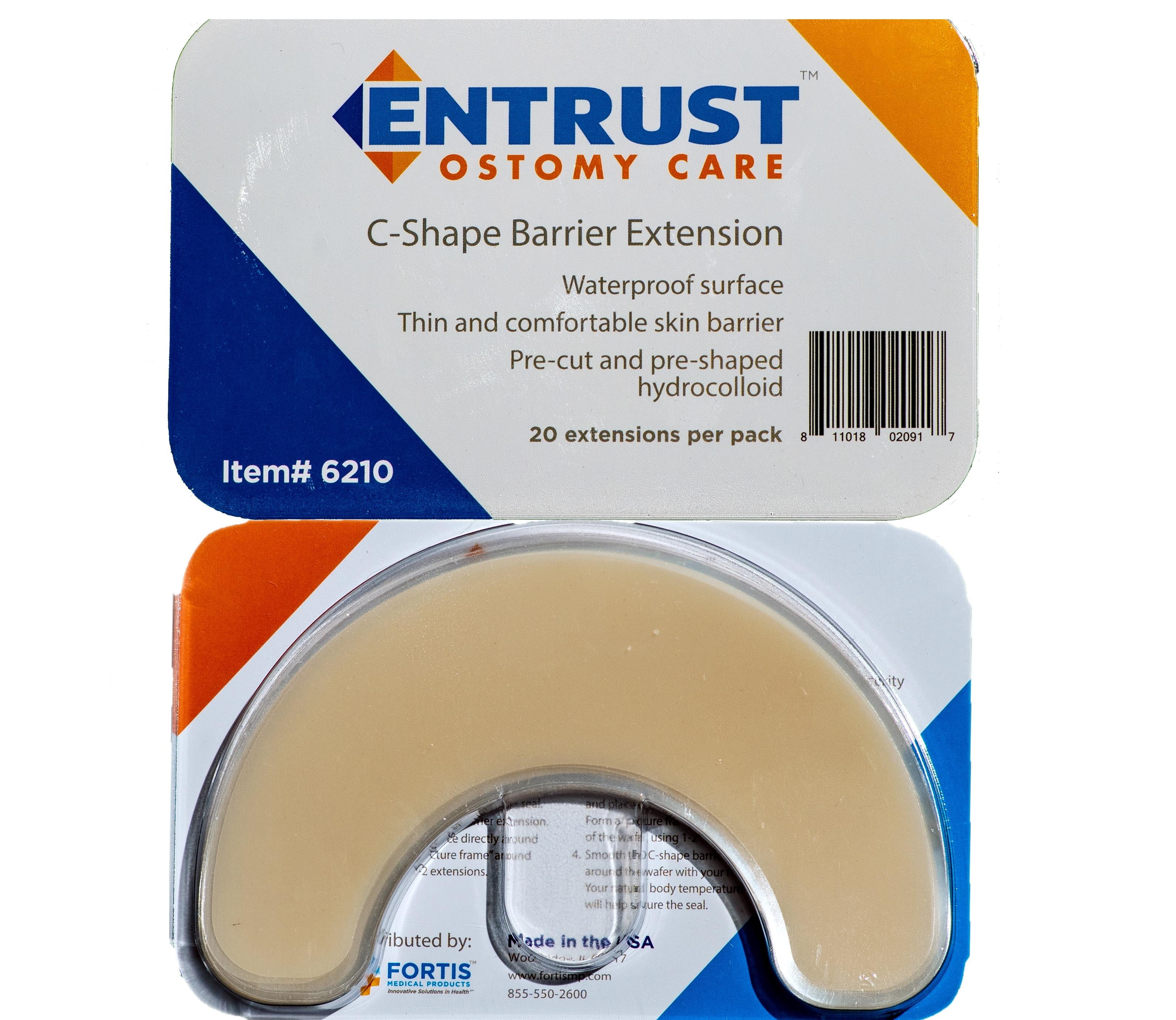 Entrust Ostomy Care C-Shaped Barrier Extensions - Walmart.com