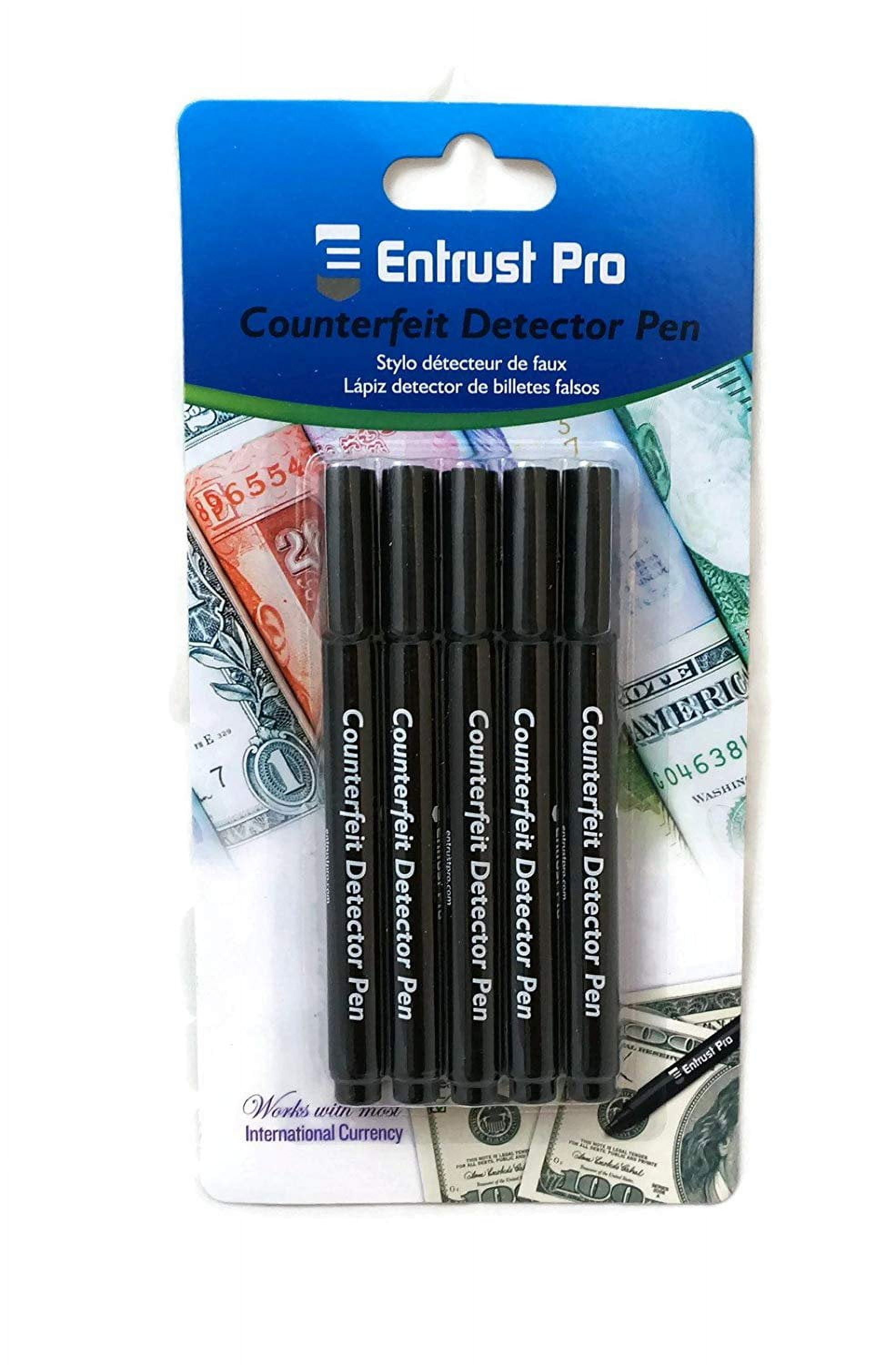 Entrust Pro 5-Pack Counterfeit Cash Detection Pen, Currency Marking ...