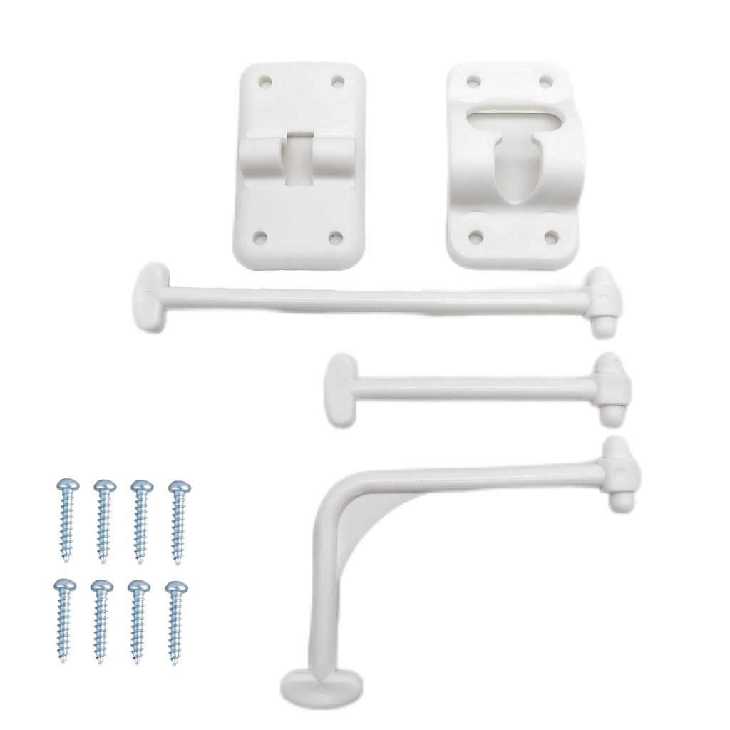 Entry Door Catches Exterior Door Hold Hook Keeper Entrance Latches with ...