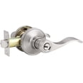 Entry Door Lever with Key Stainless Steel Exterior Door Handle Wave ...