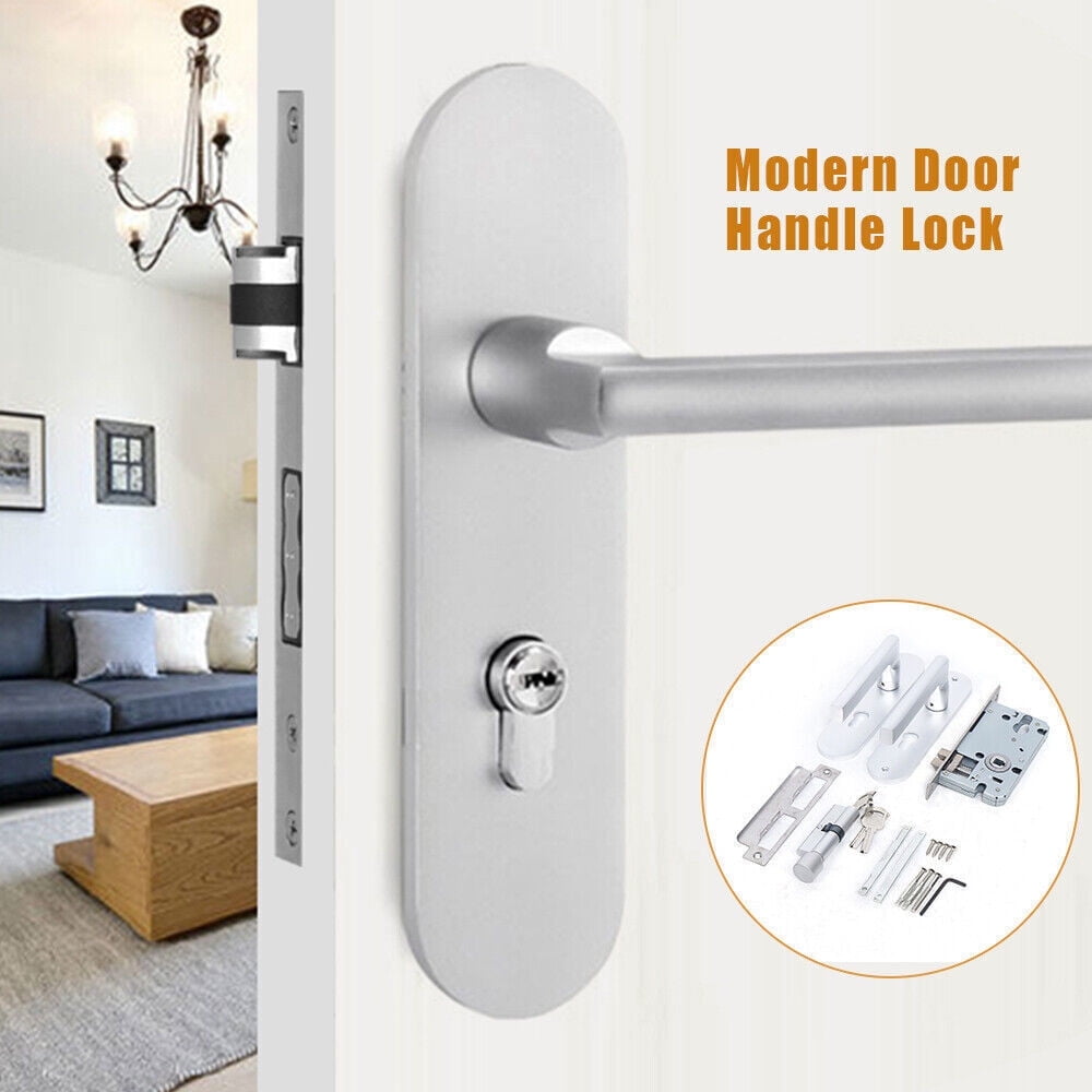 Miumaeov Durable Aluminum Polished Mortise Lever Door Lock Set ...