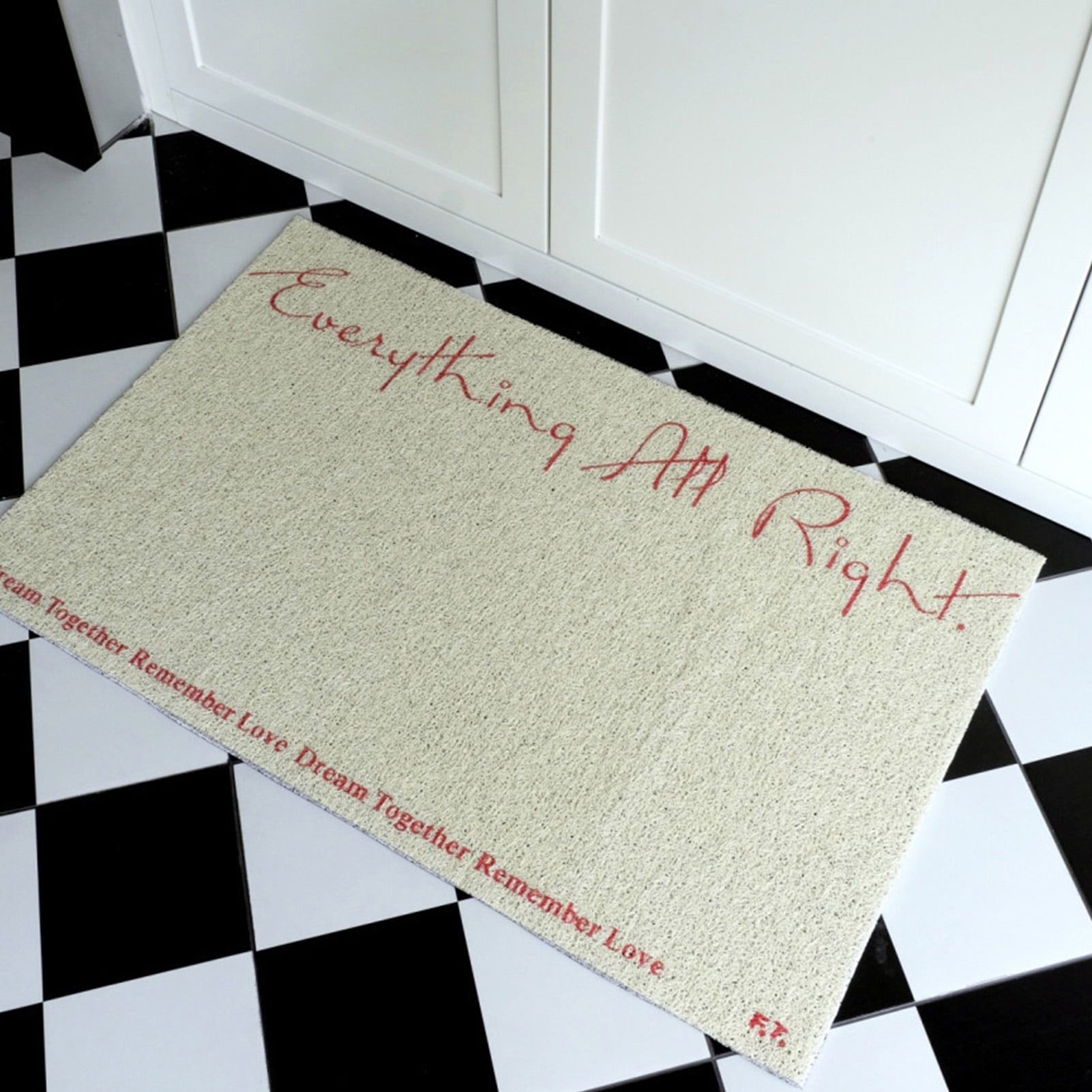 Entry Doormat Durable PVC Loop Mesh Repels Water Anti Slip Croppable ...