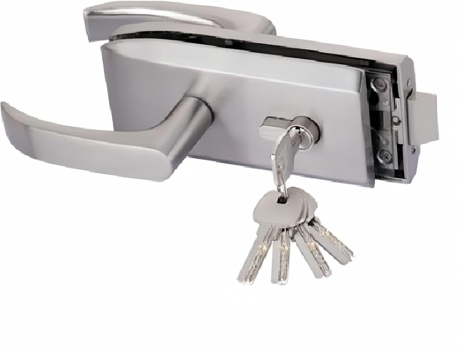 Entry Gate 10-12mm Glass Door Locks W Key Swing and Sliding Door ...