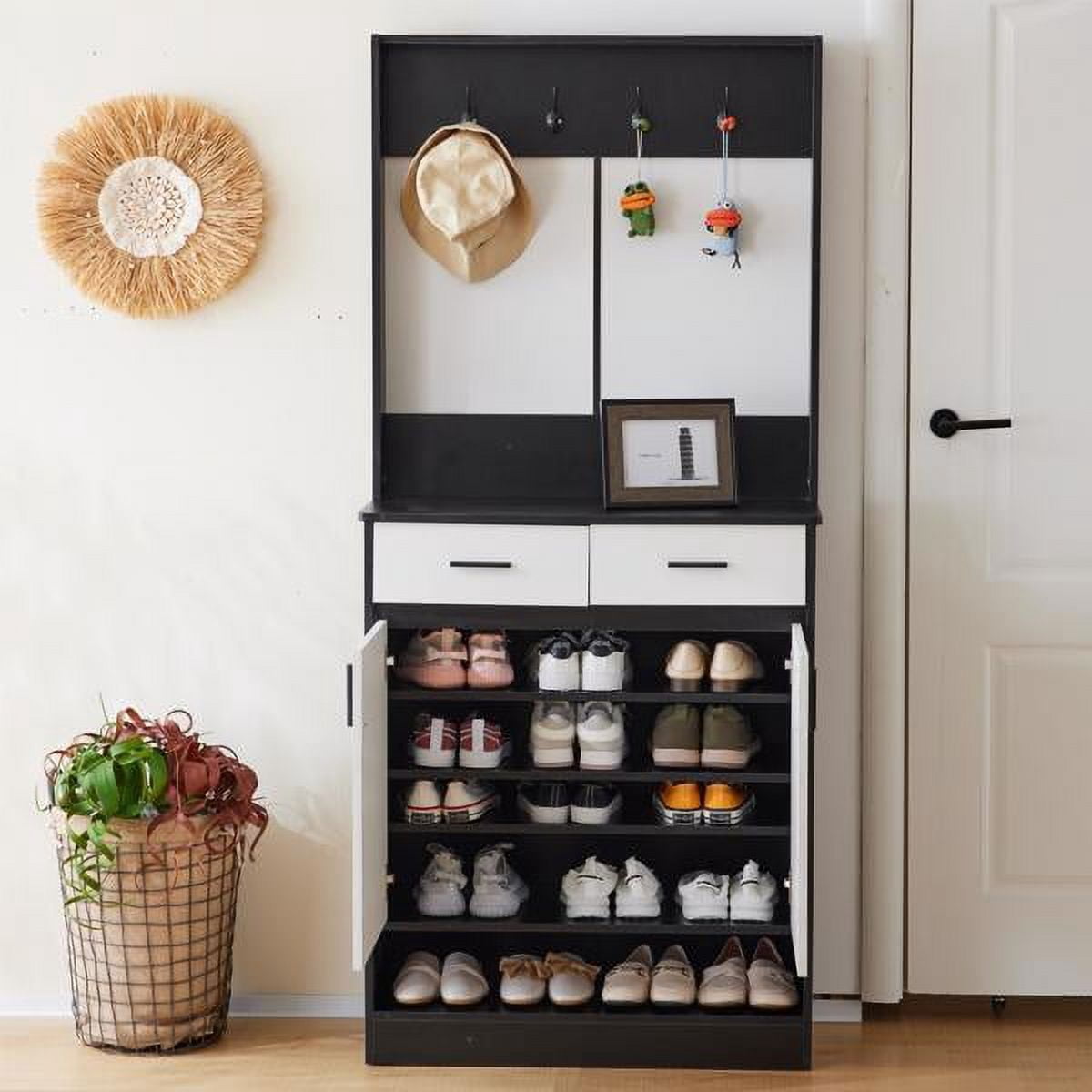 Entryway Bedroom Armoire,Shoe Cabinet,Wardrobe Armoire Closet, Drawers ...