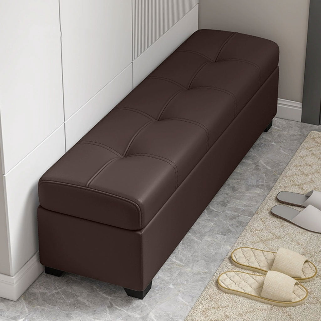 Entryway Bench with Cushioned Sea, Shoe Storage Bench with Lift Top ...