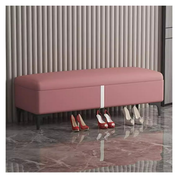 Entryway Bench with Storage,Storage Chest with Padded Seat,End of Bed ...