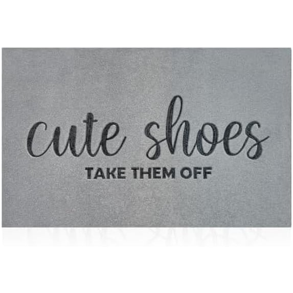 Entryway Cute Shoes Take Them Off Outdoor Mats with Rubber Backing ...