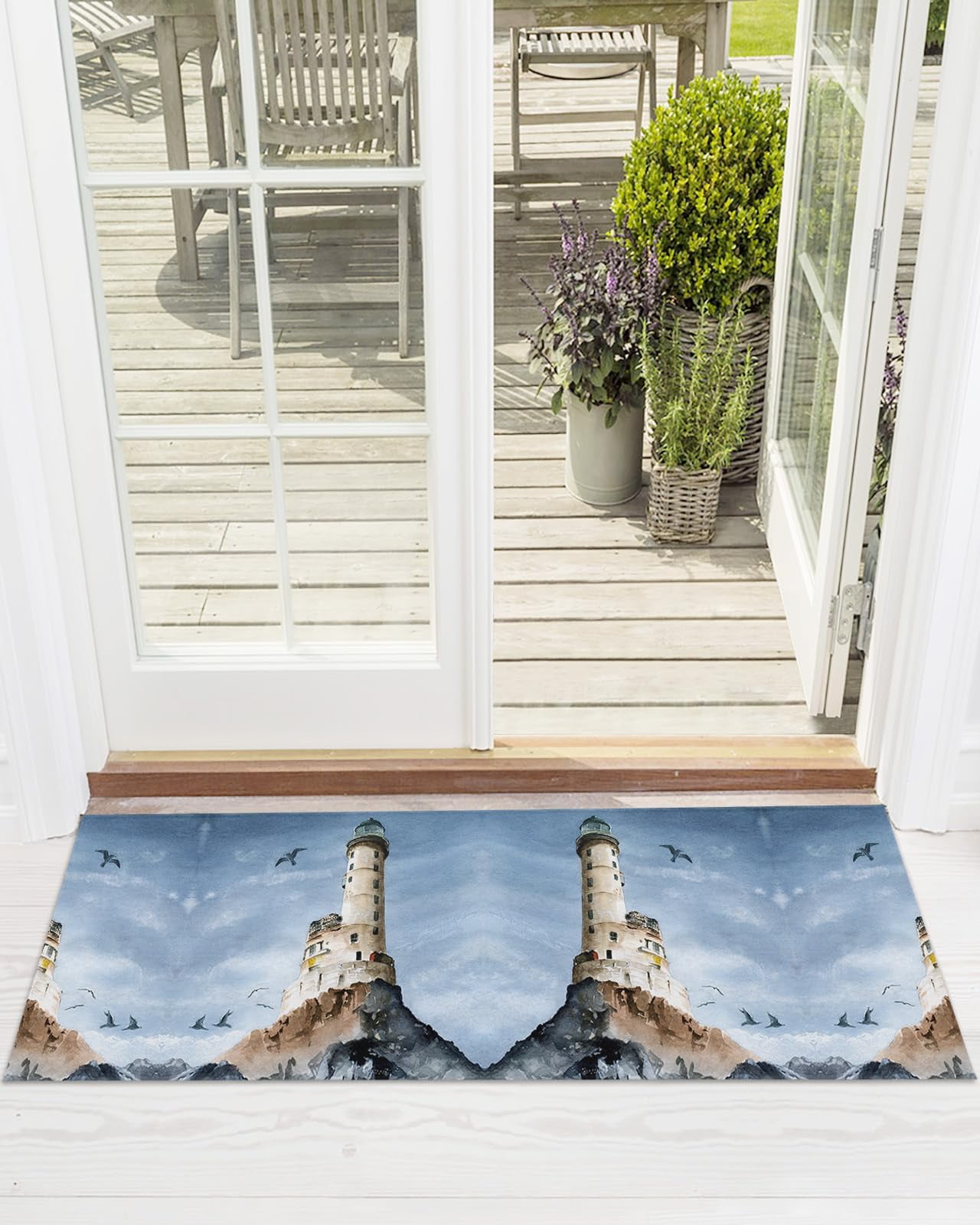 Entryway Door Mat, Non Slip Floor Mats Low-Profile Small Bathroom ...