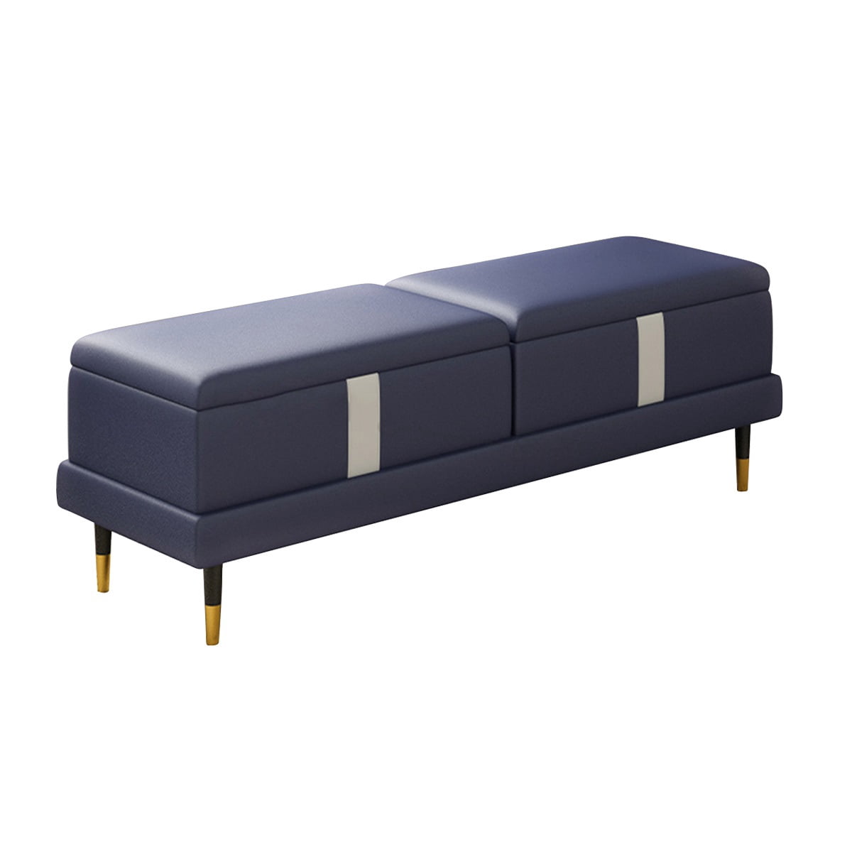 Entryway Ottoman Storage Bench with Flip Lid,Upholstered Rectangular ...