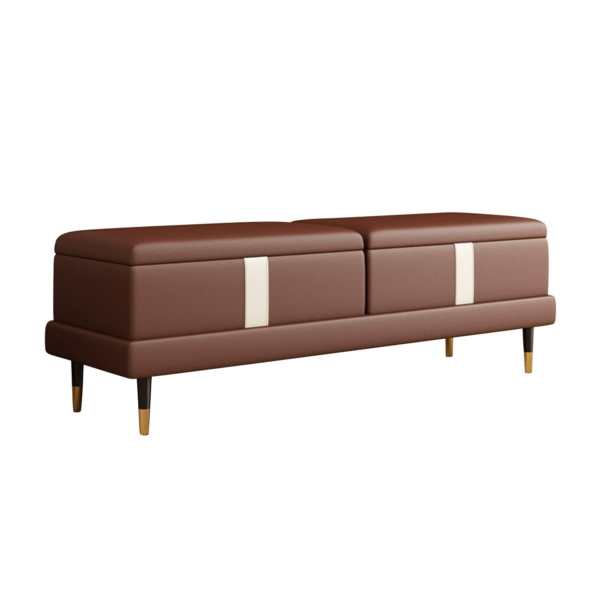 Entryway Ottoman Storage Bench with Flip Lid,Upholstered Rectangular ...