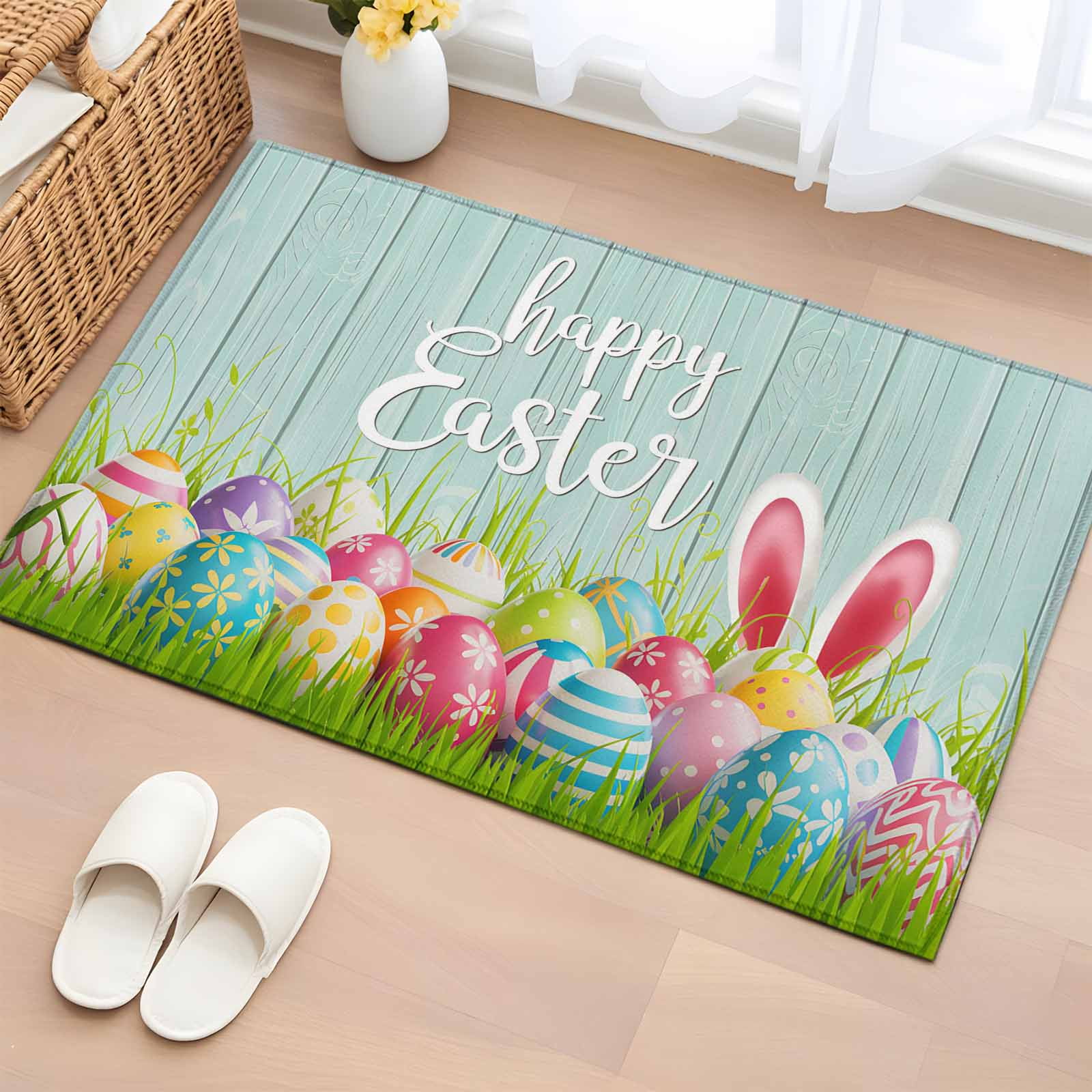 Entryway Rug 2'x3', Easter Small Rug for Kitchen Bathroom Door Mat ...
