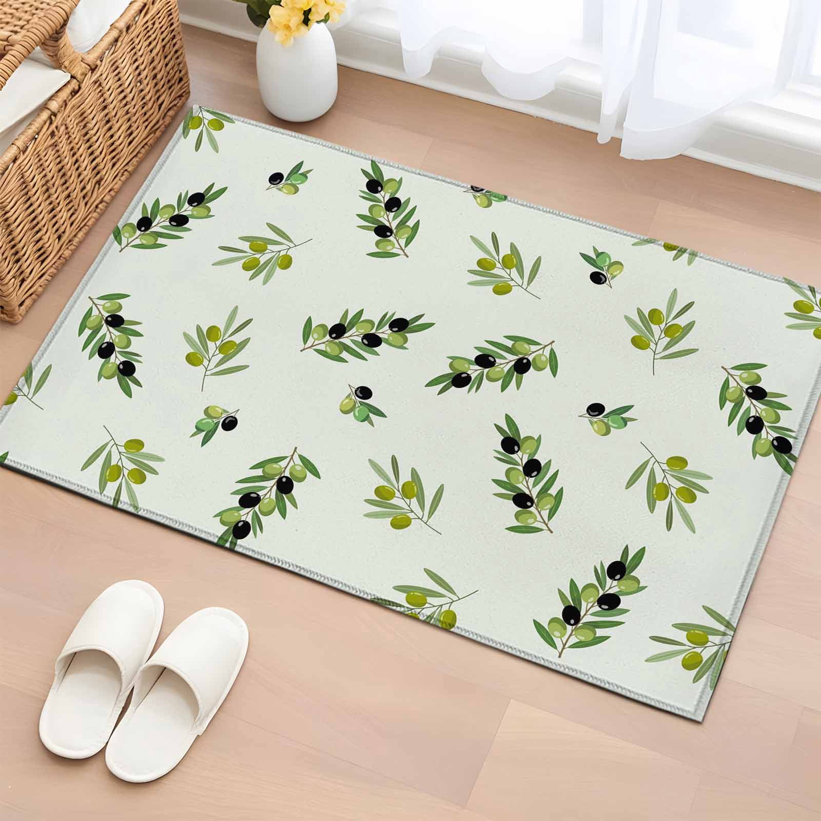 Entryway Rug 2'x3', Spring Botanical Small Rug for Kitchen Bathroom ...