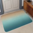 Entryway Rug Indoor Outdoor 31.5"x47.2",Navy Blue Brown Ombre Absorbent ...