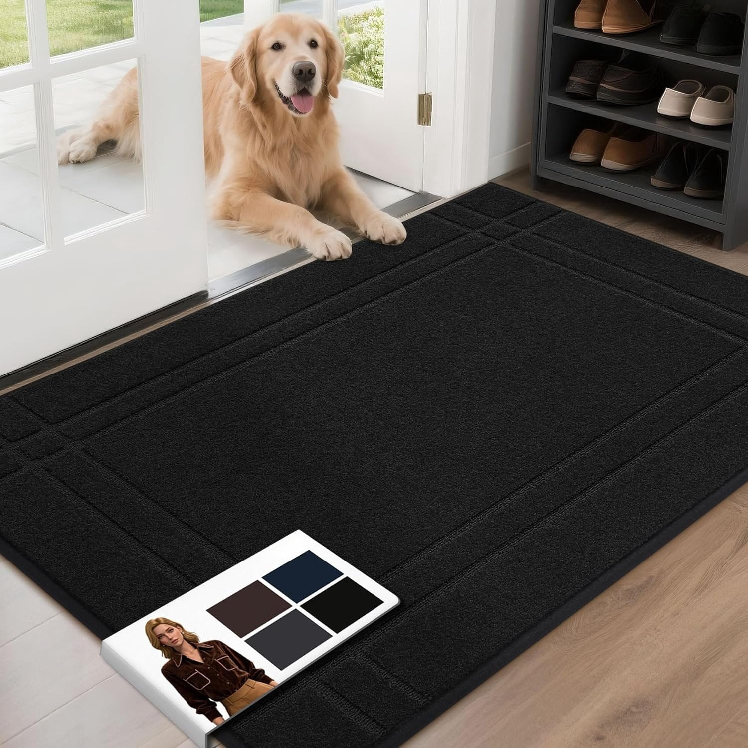Entryway Rugs Doormat 32"x48", Non-Slip Dirt Trapper Door Mats Indoor ...