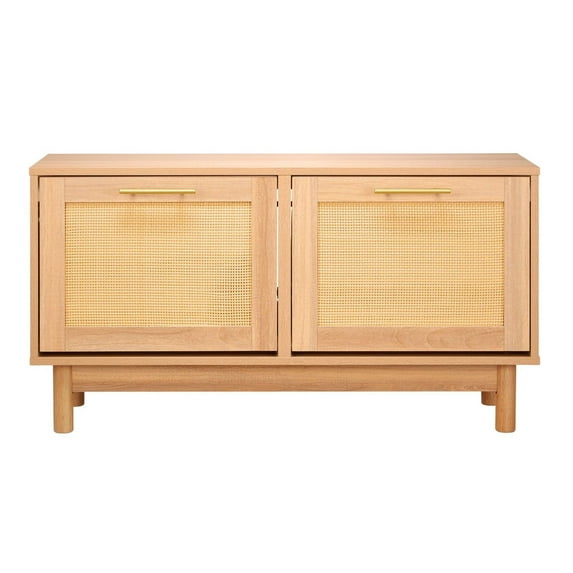 Entryway Shoe Bench - 39.4x11.8x20.9 Inch Rattan Shoe Rack with Storage ...